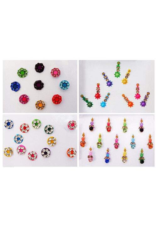 Buy Embellished Assorted Round and Fancy Shape Bindi Set Online : JJD2 ...