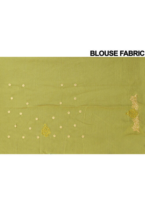 Buy Embroidered Chiffon Saree in Light Green Online : SCBA3820 - Utsav ...