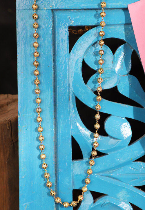 Buy Golden Polished Beaded Neck Chain Online : JUY937 - Utsav Fashion