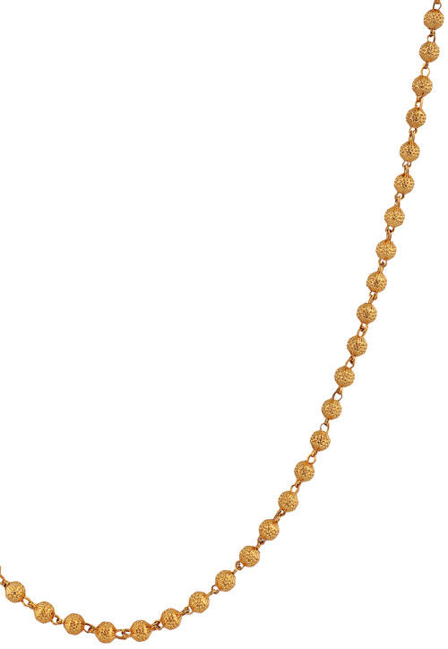 Buy Golden Polished Beaded Neck Chain Online : JUY944 - Utsav Fashion