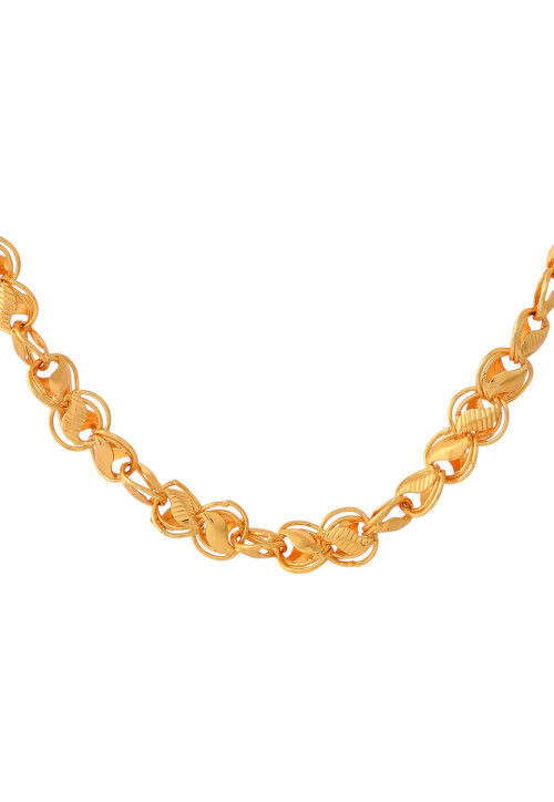 Buy Golden Polished Men Neck Chain Online : JRA150 - Utsav Fashion
