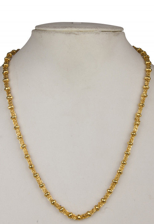 Buy Golden Polished Men Neck Chain Online : MHK62 - Utsav Fashion