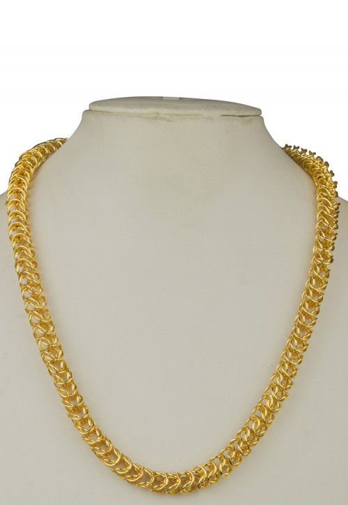 Buy Golden Polished Men Neck Chain Online : MHK82 - Utsav Fashion