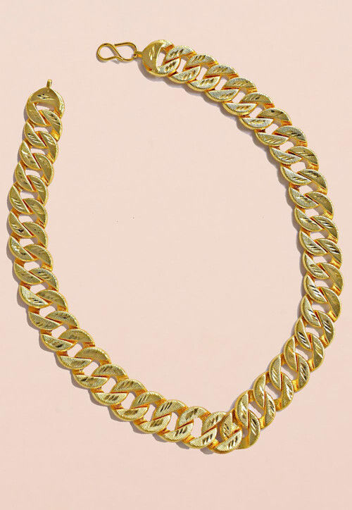 Buy Golden Polished Men Neck Chain Online : MHK90 - Utsav Fashion
