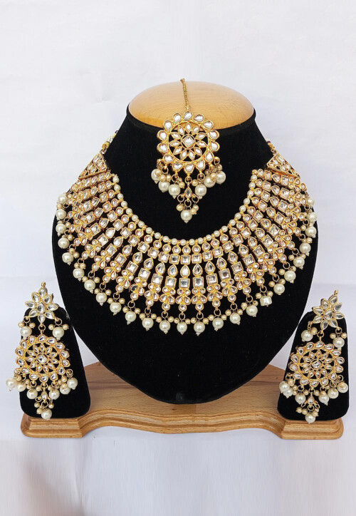 Buy Kundan Choker Necklace Set Online : JMY1688 - Utsav Fashion