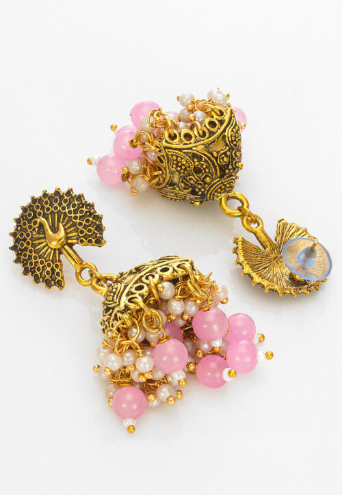Buy Oxidised Jhumka Style Earrings Online : JPM7610 - Utsav Fashion