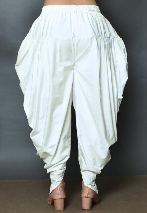 Buy Solid Color Cotton Dhoti in White Online : BUC131 - Utsav Fashion