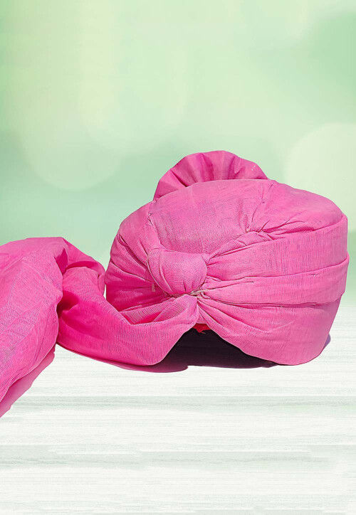 Buy Solid Color Cotton Kids Turban in Pink Online : UNJ1640 - Utsav Fashion