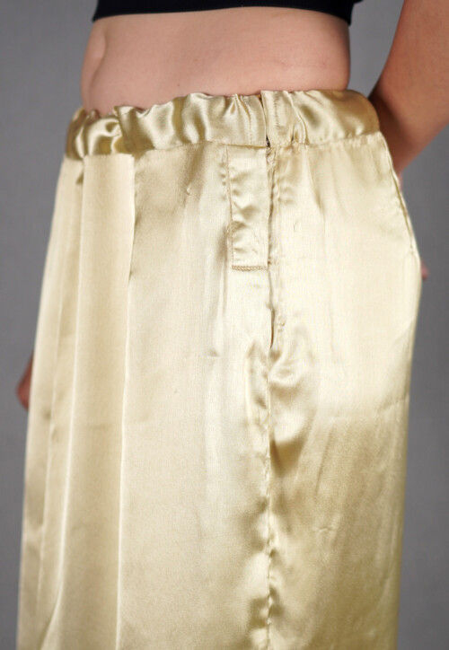 Solid Color Satin Petticoat in Beige : UAC302