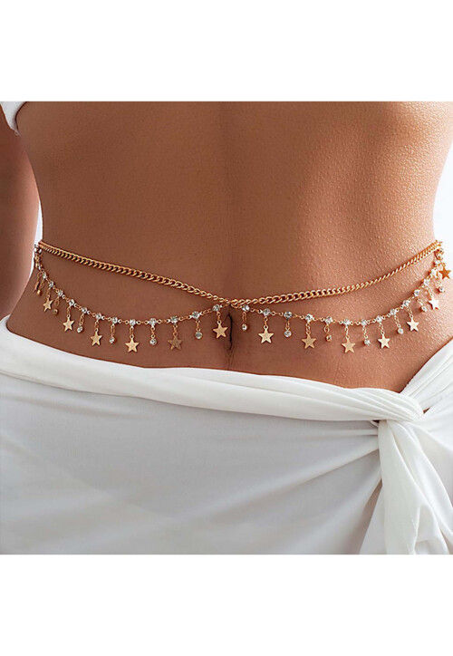 Buy Stone Studded Adjustable Waist Chain Online : JQT1407 - Utsav Fashion