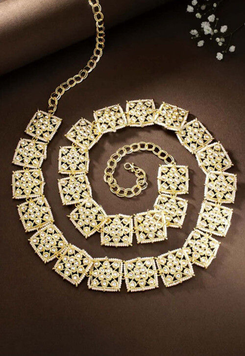 Buy Stone Studded Adjustable Waist Chain Online : JQT1411 - Utsav Fashion