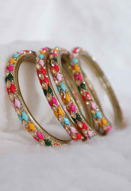 Buy Stone Studded Bangle Set Online : JJB1 - Utsav Fashion