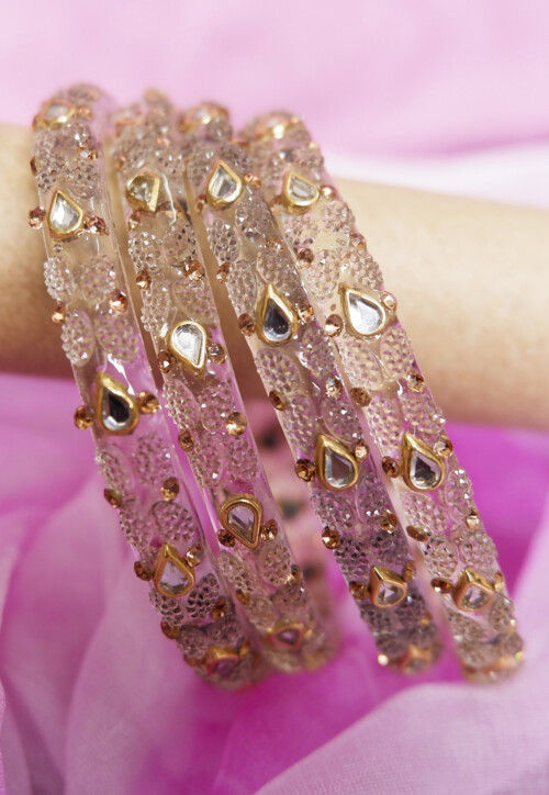 Buy Stone Studded Bangle Set Online : JJE184 - Utsav Fashion