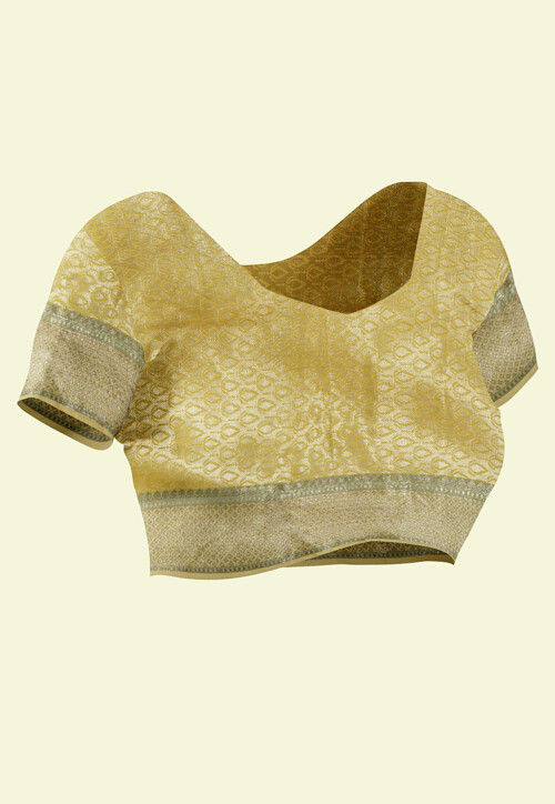 Buy Woven Matka Silk Saree in Light Green Online : SUNA2073 - Utsav Fashion