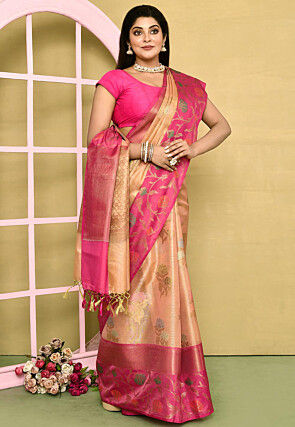Golden Saree: A Vast Collection Of Golden Colour Sarees Online At Utsav ...