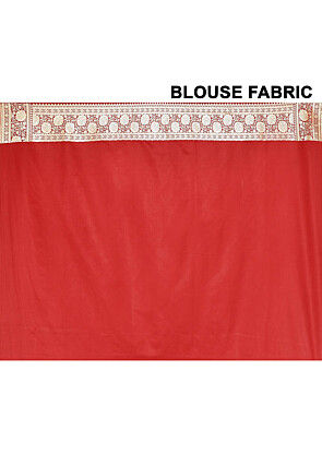 Red Banarasi Silk Sarees: Buy Latest Indian Designer Red Banarasi Silk ...