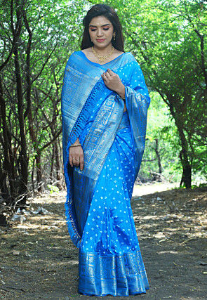 Gujarati Bandhani Sarees with Tie-dye Work | Utsav Fashion