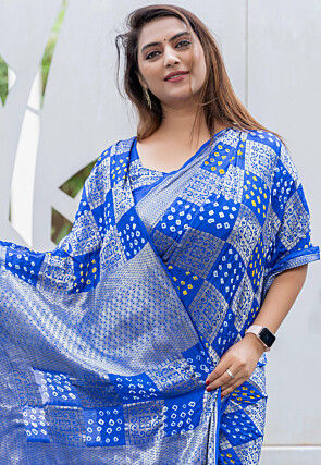 Gujarati Bandhani Sarees with Tie-dye Work | Utsav Fashion