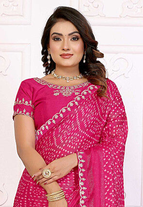 Buy Online Trendy Indian Designer Bandhani Sarees For Women