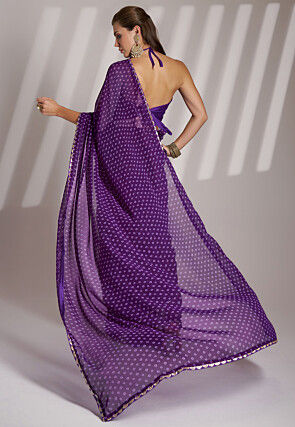 Gujarati Bandhani Sarees with Tie-dye Work | Utsav Fashion