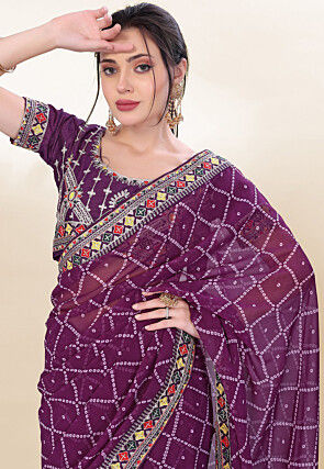 Buy Online Trendy Indian Designer Bandhani Sarees For Women