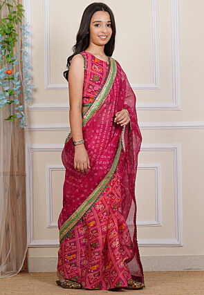 Buy Kids Sarees Online, Sarees for Kids, Kids Sari with Blouse