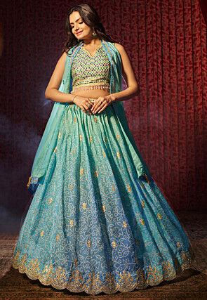 Buy Blue Color Lehenga Choli and Designs Online Shopping