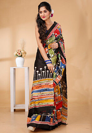 Batik Sarees, Batik Print Silk Sarees and Designs Online