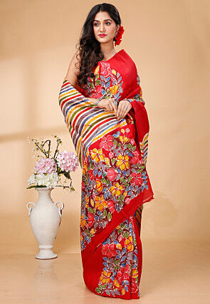 Batik Sarees, Batik Print Silk Sarees and Designs Online