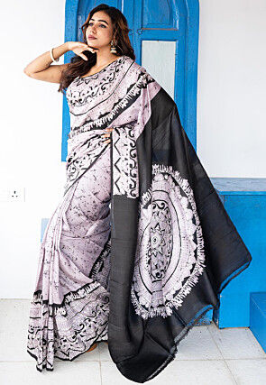 Batik Sarees, Batik Print Silk Sarees and Designs Online