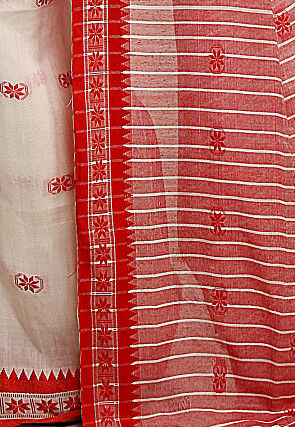 White Cotton Sarees: Buy Latest Designs Online | Utsav Fashion