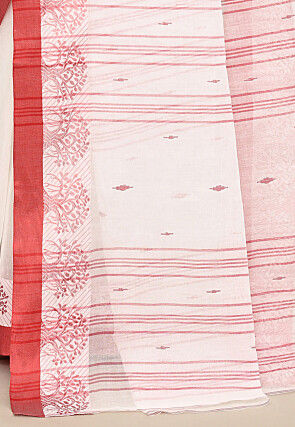 White Cotton Sarees: Buy Latest Designs Online | Utsav Fashion