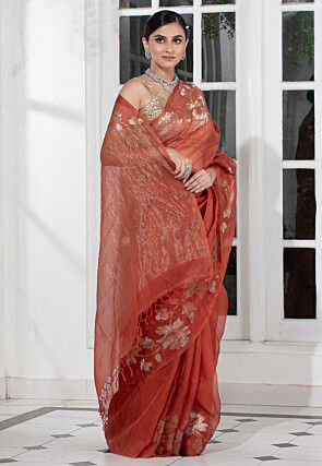 Orange Color Saree Online in Latest Styles I Utsav Fashion