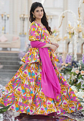 Buy Multicolor Lehenga Cholis Online With Latest Designs & Color