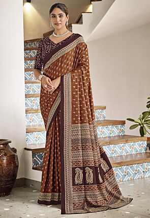 Brown Sarees | Buy Brown Color Women Sarees Online
