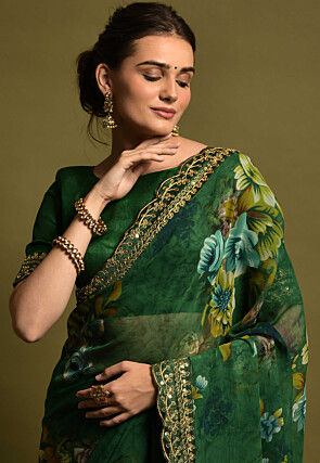 Pure Chiffon Sarees - Buy Latest Designer Chiffon Saree Online - Utsav ...