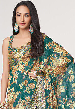 Buy Green Sarees Online with Latest Trendy Styles