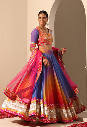 Buy Multicolor Lehenga Cholis Online With Latest Designs & Color