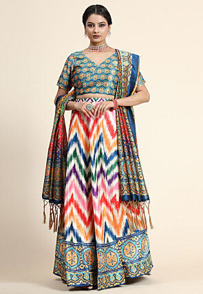 Buy Multicolor Lehenga Cholis Online With Latest Designs & Color