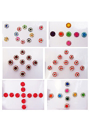 Buy Embellished Assorted Fancy Shape Bindi Set Online : JJD7 - Utsav ...