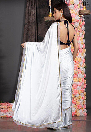 Silver Sarees | Buy Silver Colour Designer Sarees Online