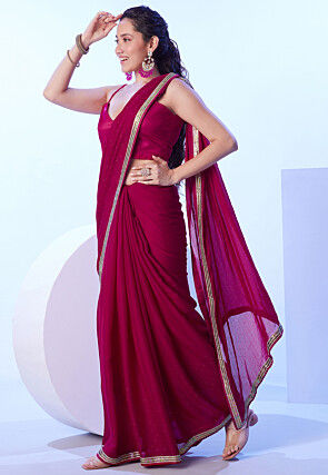 Pure Chiffon Sarees - Buy Latest Designer Chiffon Saree Online - Utsav ...