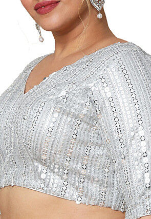 Silver - Ethnic Blouses: Buy Indian Saree Blouse Designs from Largest ...