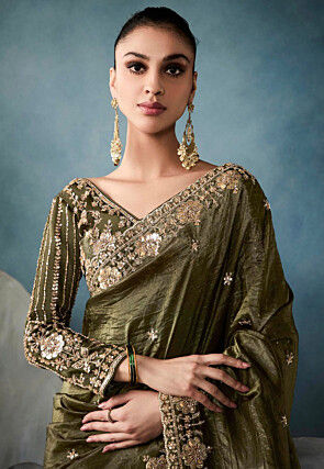Buy Green Sarees Online with Latest Trendy Styles