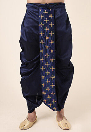 dark blue border dhoti