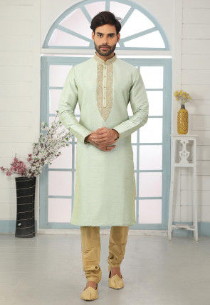 Men's Green Kurta Pajama: Buy Latest Men's Ethnic Wear Online | Utsav ...