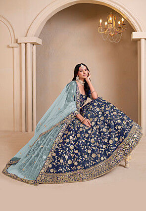 Buy Blue Color Lehenga Choli and Designs Online Shopping