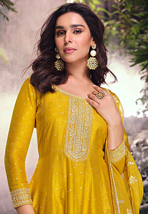 Yellow Pakistani Suits & Salwar Kameez: Buy Online | Utsav Fashion