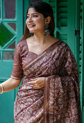 Brown Sarees | Buy Brown Color Women Sarees Online