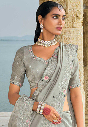 Grey Saree: Buy Latest Grey Colors Saree for Women Online